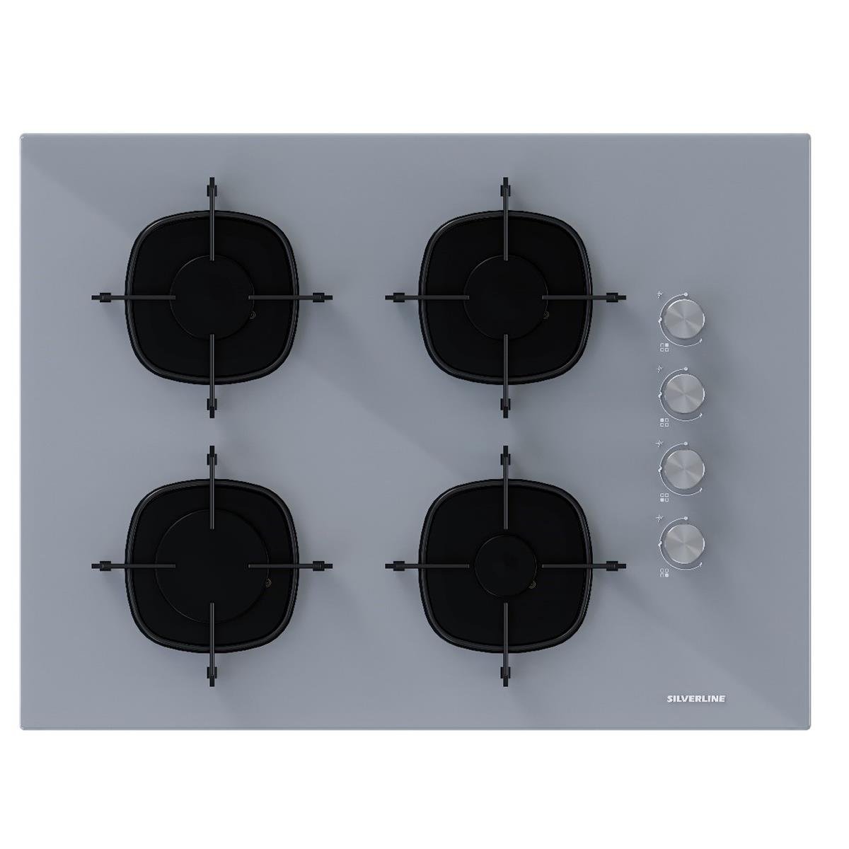 Silverline CS5665S01 Gri Cam Ankastre Ocak - Galeri Beyaz